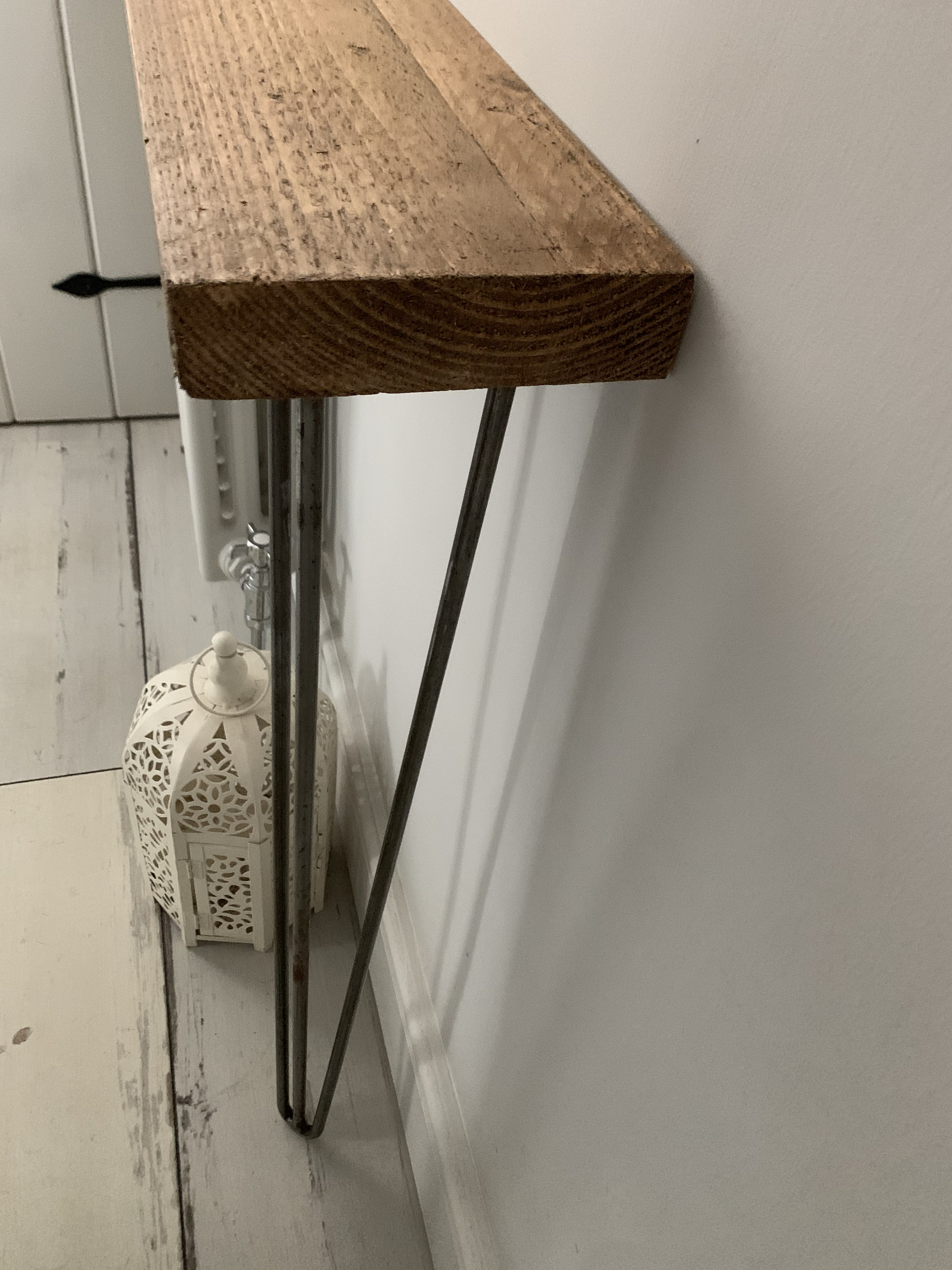FORÊT Rustic Hairpin Leg Radiator Hallway Console Table | Etsy