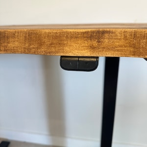 FORÈT Angled Live Edge Adjustable Height Industrial Rustic Custom Size ...