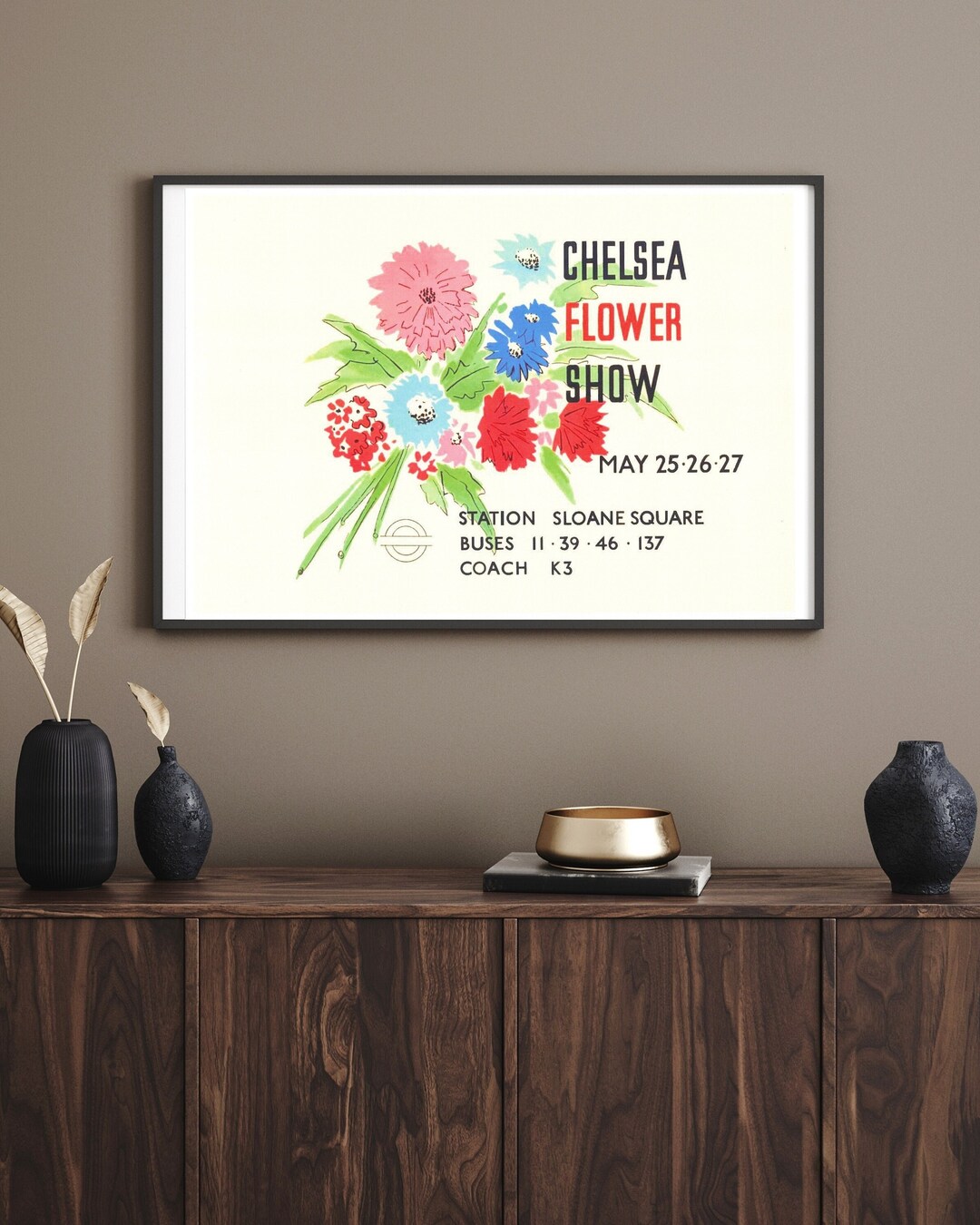 Vintage 1910s Chelsea Flower Show Gardening Exhibition Advertisement ...