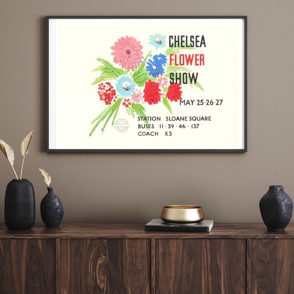 Chelsea Flower Show Poster - Etsy