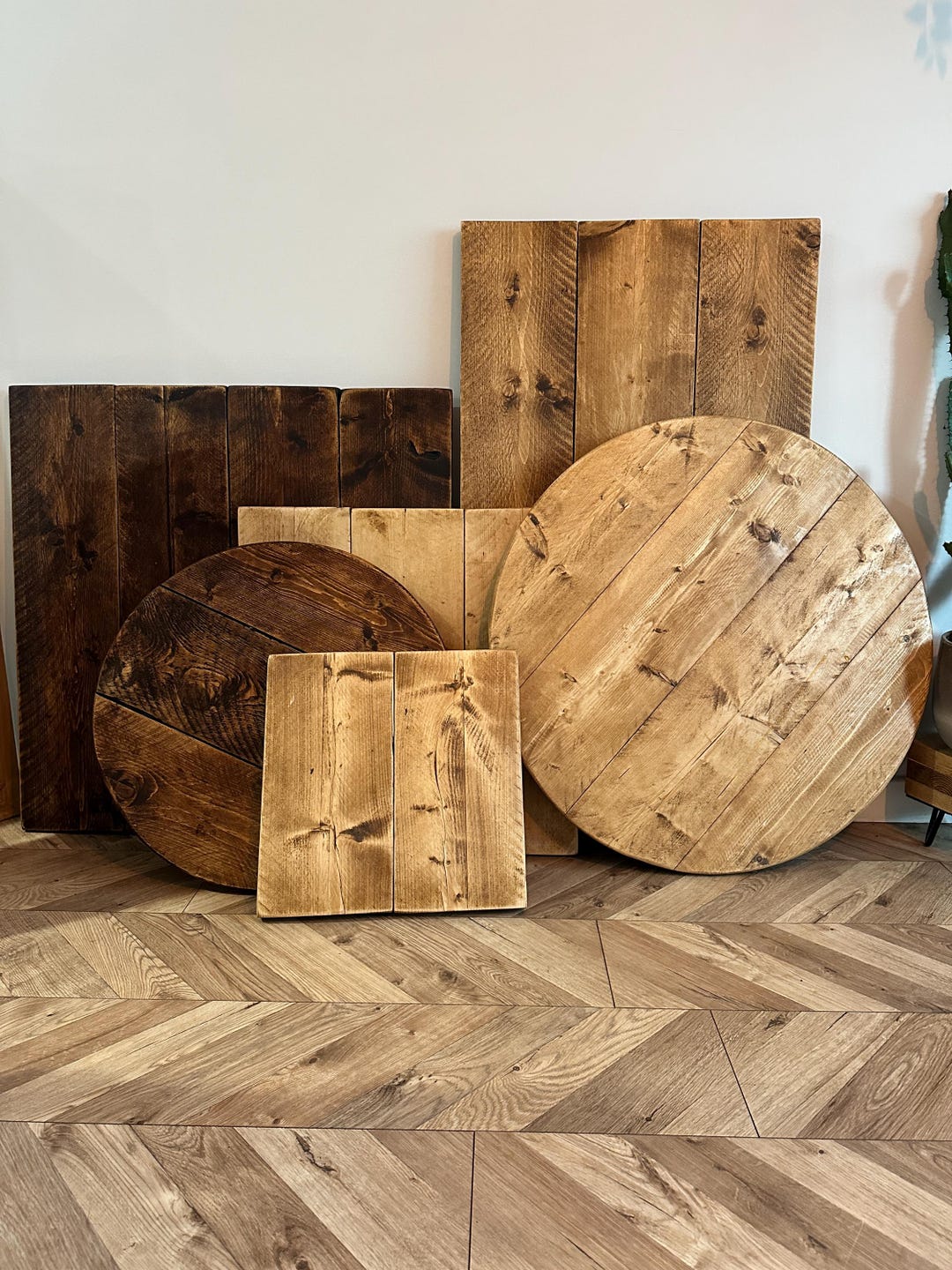 FORET Solid Scaffold Wood Square Circle Round Rectangular Shape Table ...