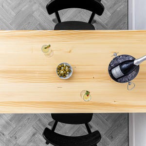 FORET Solid Pine Wood Square Edge Table Desk Tops - Various Sizes ...