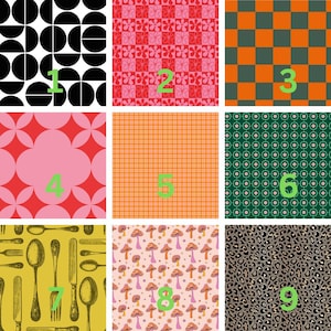 FORÉT Vinyl Topped Pattern Ply Table Colourful Bright Funky Chic Angled ...