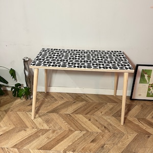 FORÉT Vinyl Topped Pattern Ply Table Colourful Bright Funky Chic Angled ...