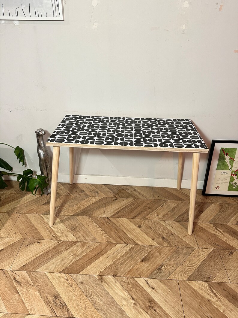 FORÉT Vinyl Topped Pattern Ply Table Colourful Bright Funky Chic Angled ...