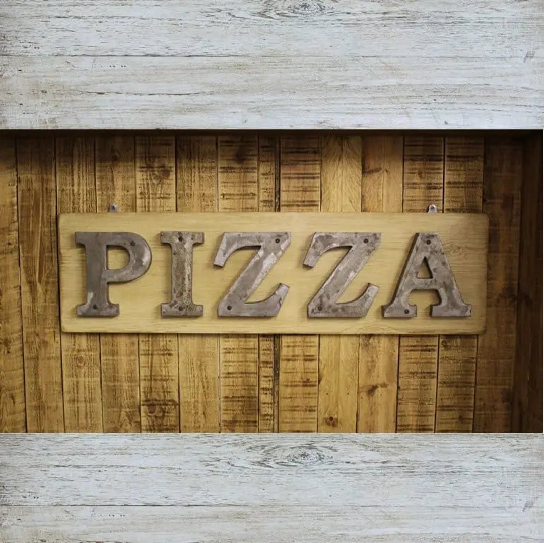 FORÉT A-Z Large Shop Sign Letter Rustic Industrial Antique Iron Hand ...