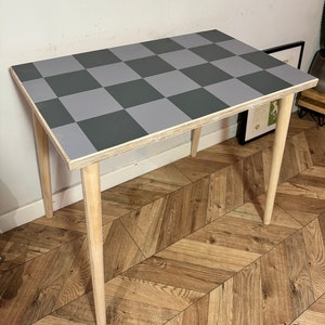 FORÉT Vinyl Topped Pattern Ply Table Colourful Bright Funky Chic Angled ...