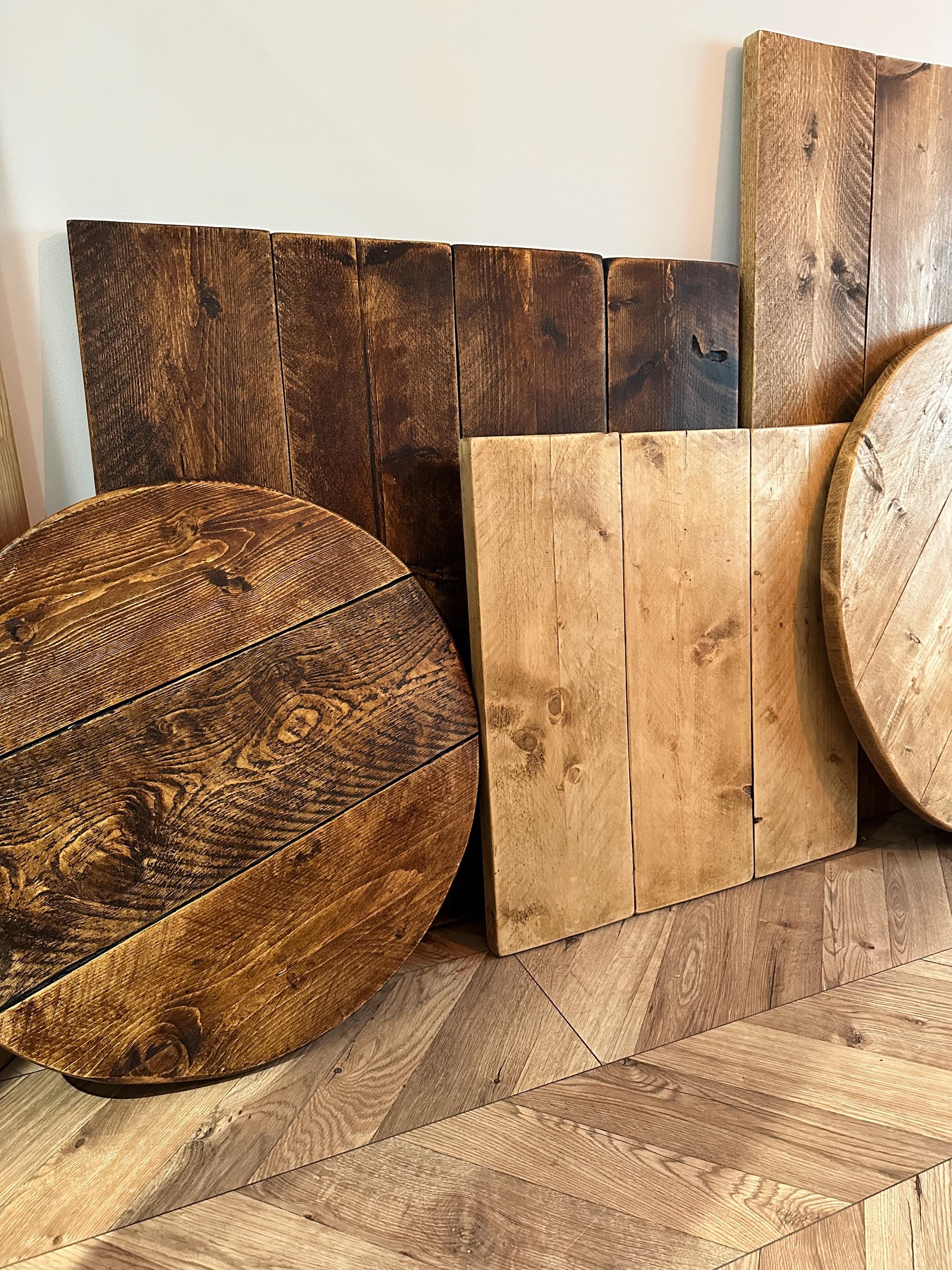 FORET Solid Scaffold Wood Square Circle Round Rectangular Shape Table ...