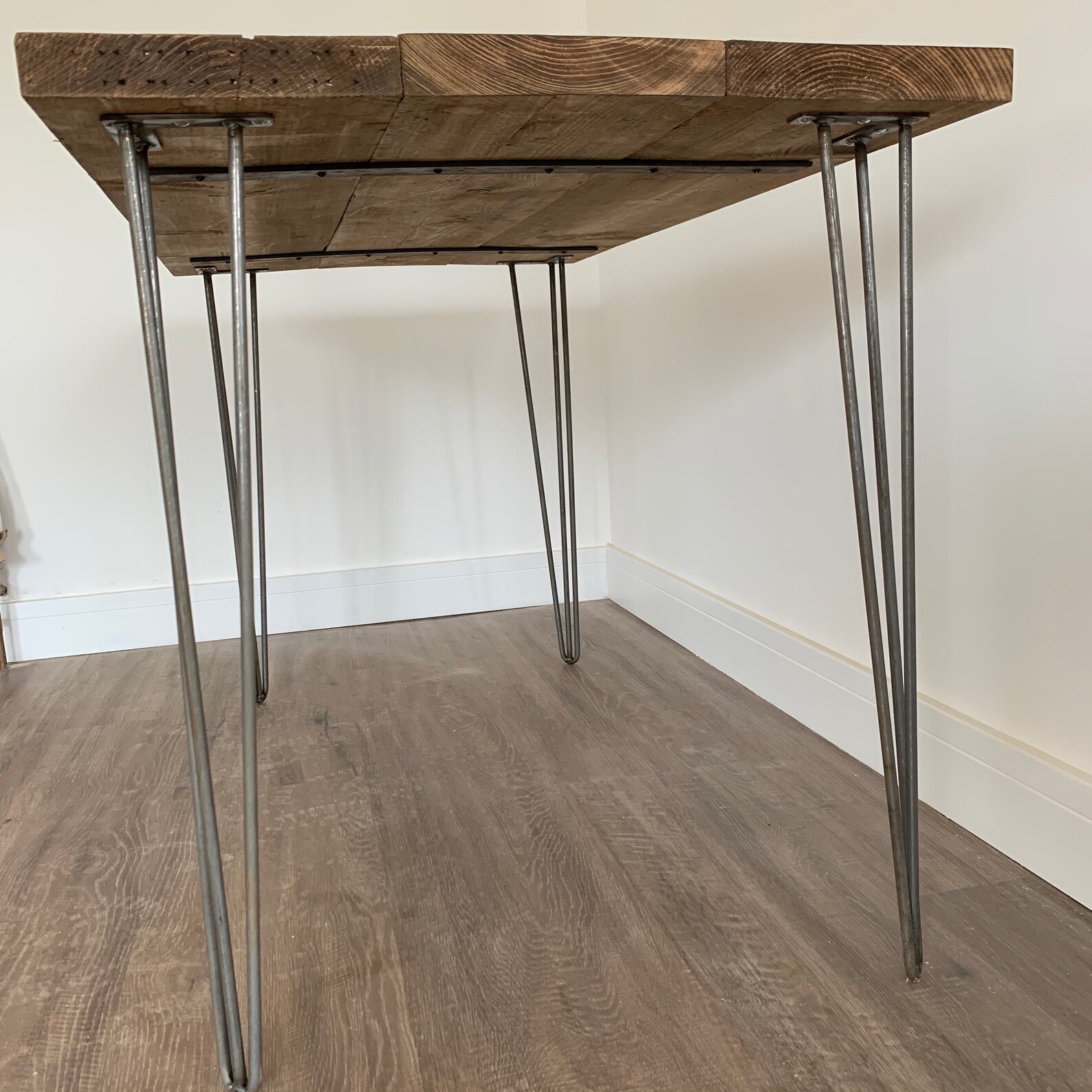 FORÊT Industrial Rustic Hairpin Leg Desk Handcrafted with | Etsy