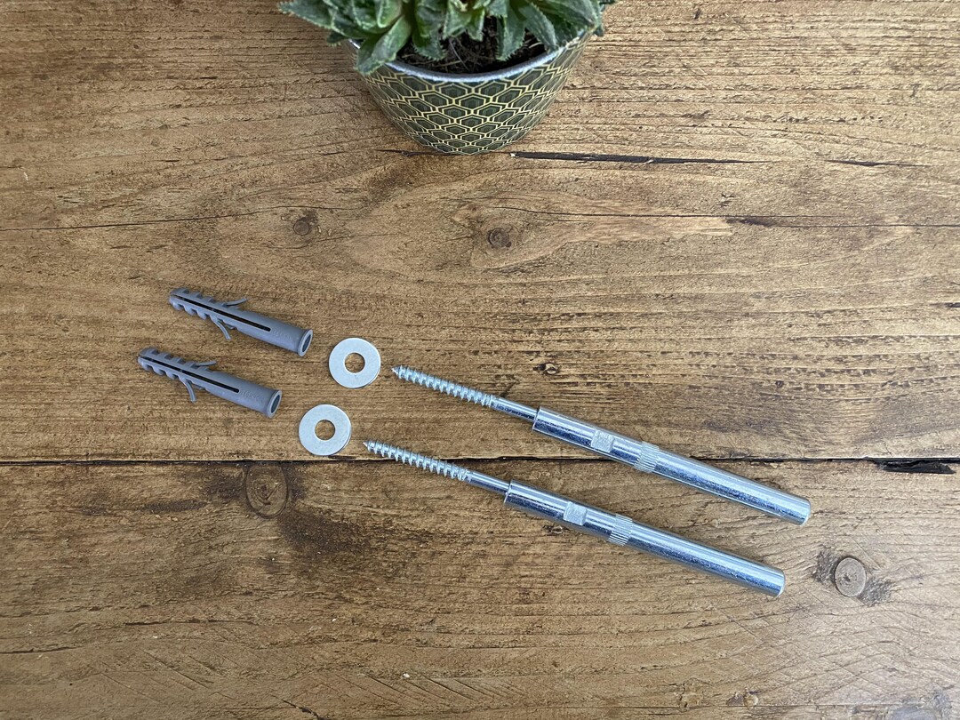 FORET Pair of Heavy Duty Floating Hidden Wall Shelf Brackets - Fixings ...