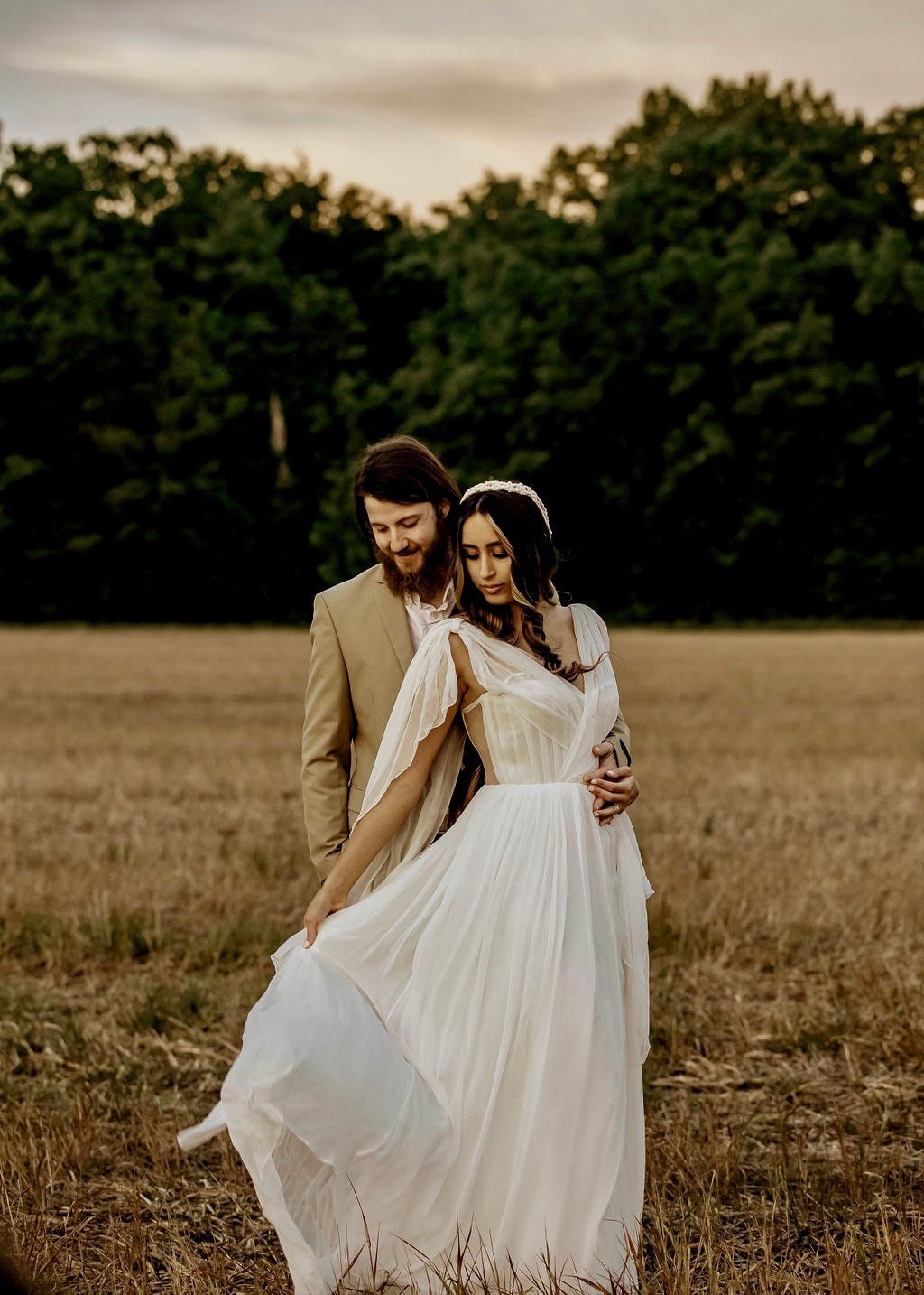Boho Wedding Dress Simple Boho Wedding Dress Black Wedding - Etsy