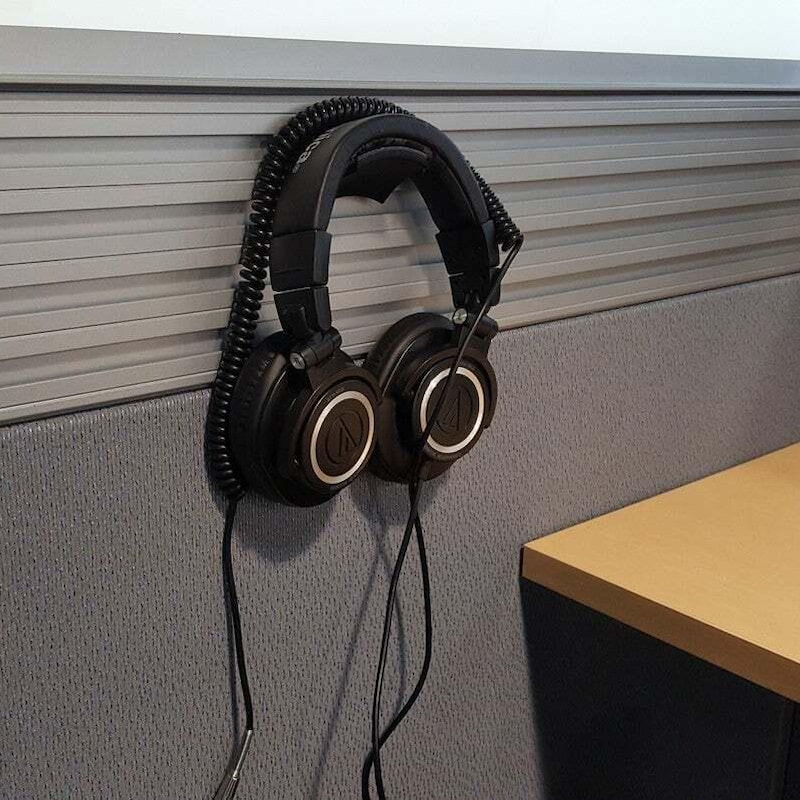 Headphones on Sign for Office - Etsy
