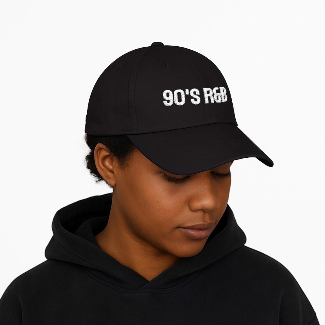 90s R&B Embroidered Hat, Retro Music Cotton Cap - Etsy