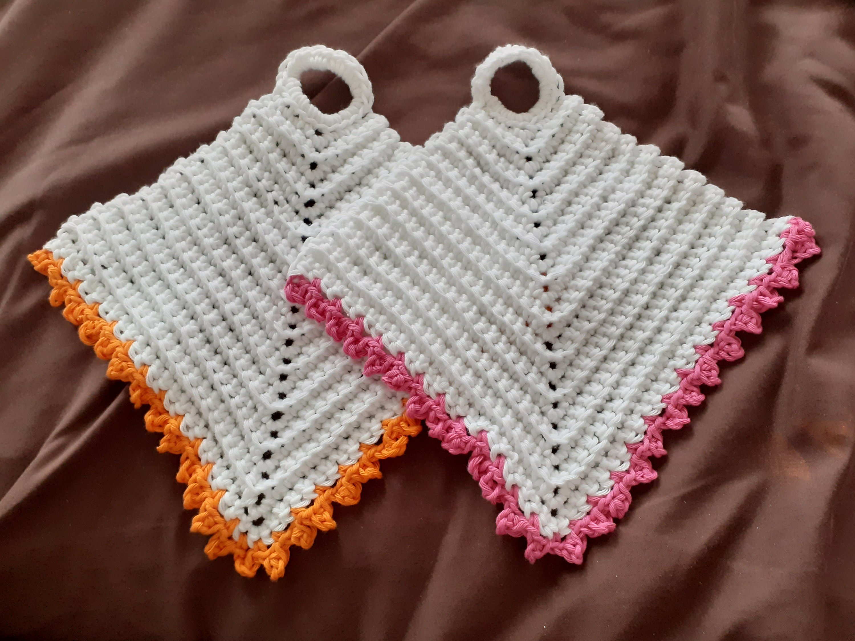 Traditional German Potholder Pattern With Picot Edging - Etsy