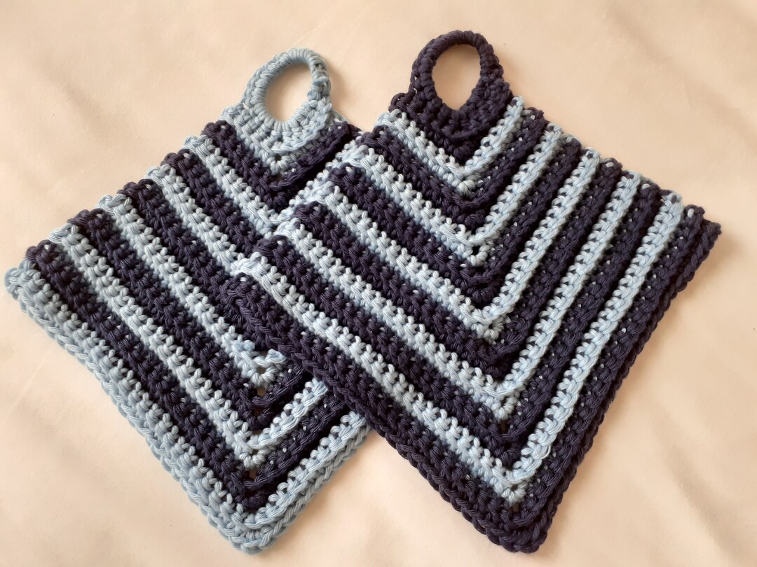 Traditional German Stripey Potholder Pattern - Etsy