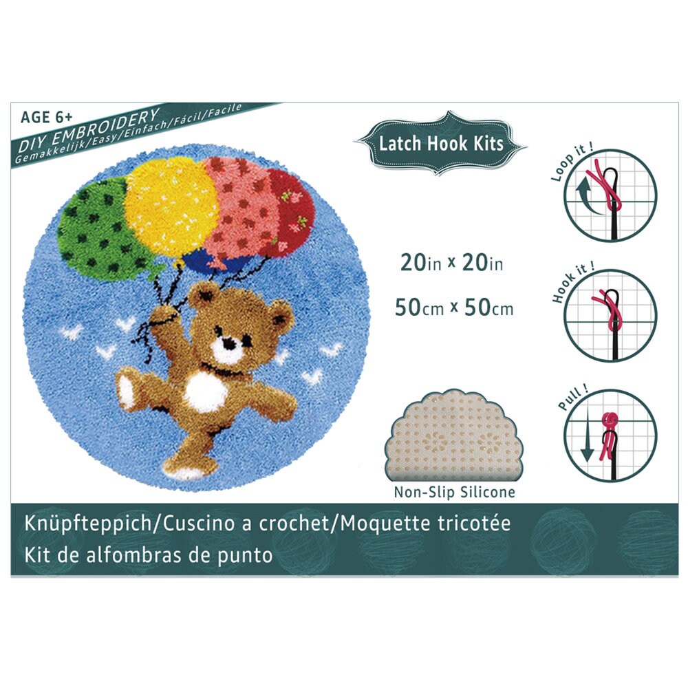 Latch Hook Kit for Kids Beginners DIY Latch Hook Kits Rug | Etsy