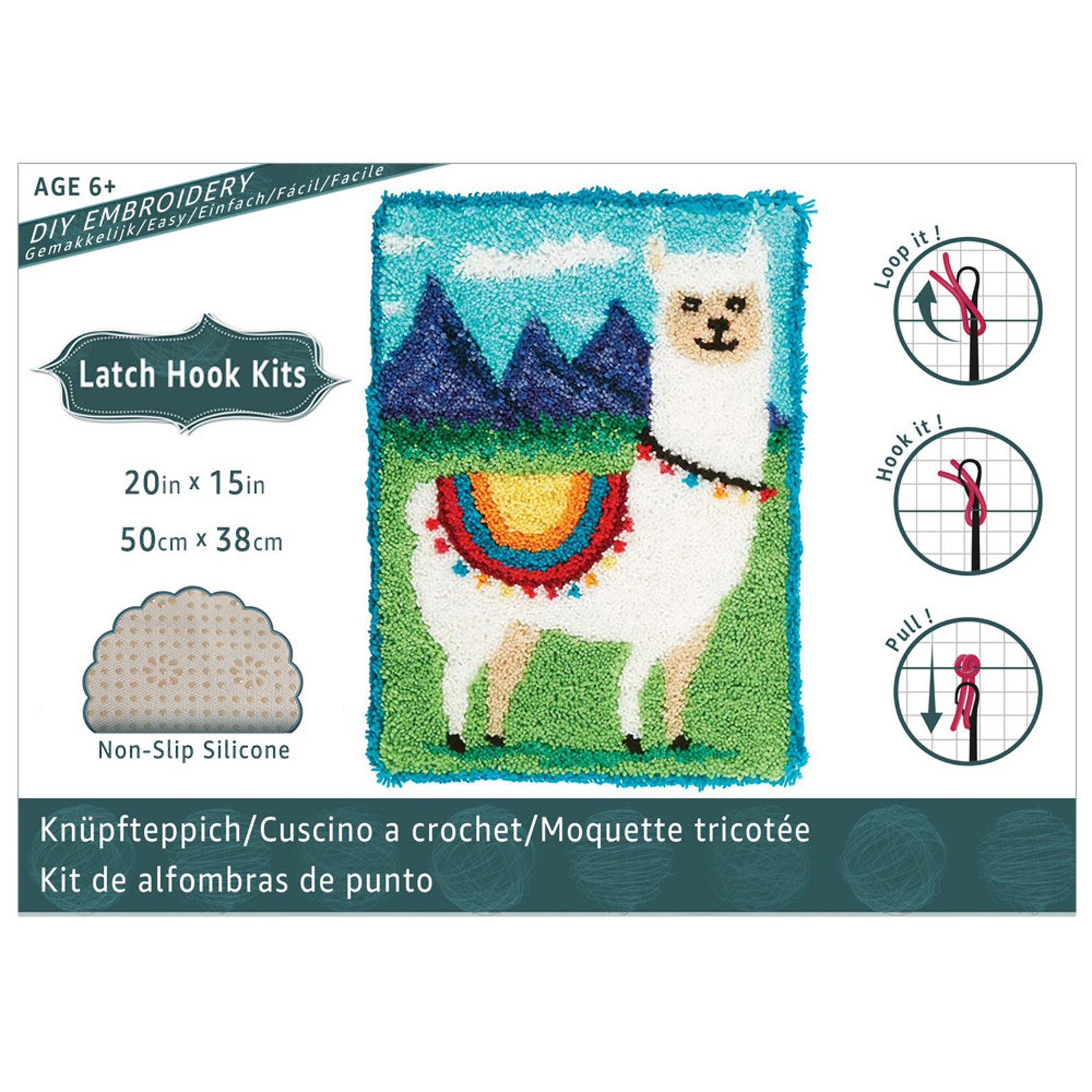 DIY Latch Hook Kits Rug Embroidery Carpet Set Needlework With | Etsy