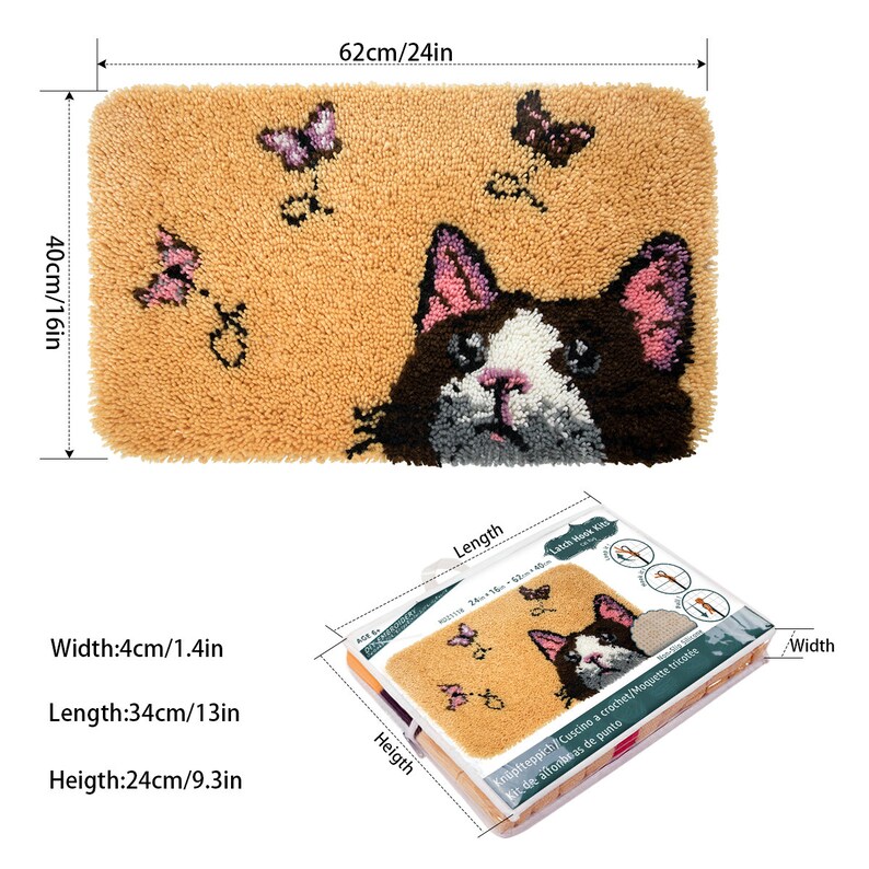 Latch Hook Kits Rug Making Kits DIY for Kids/adults With - Etsy