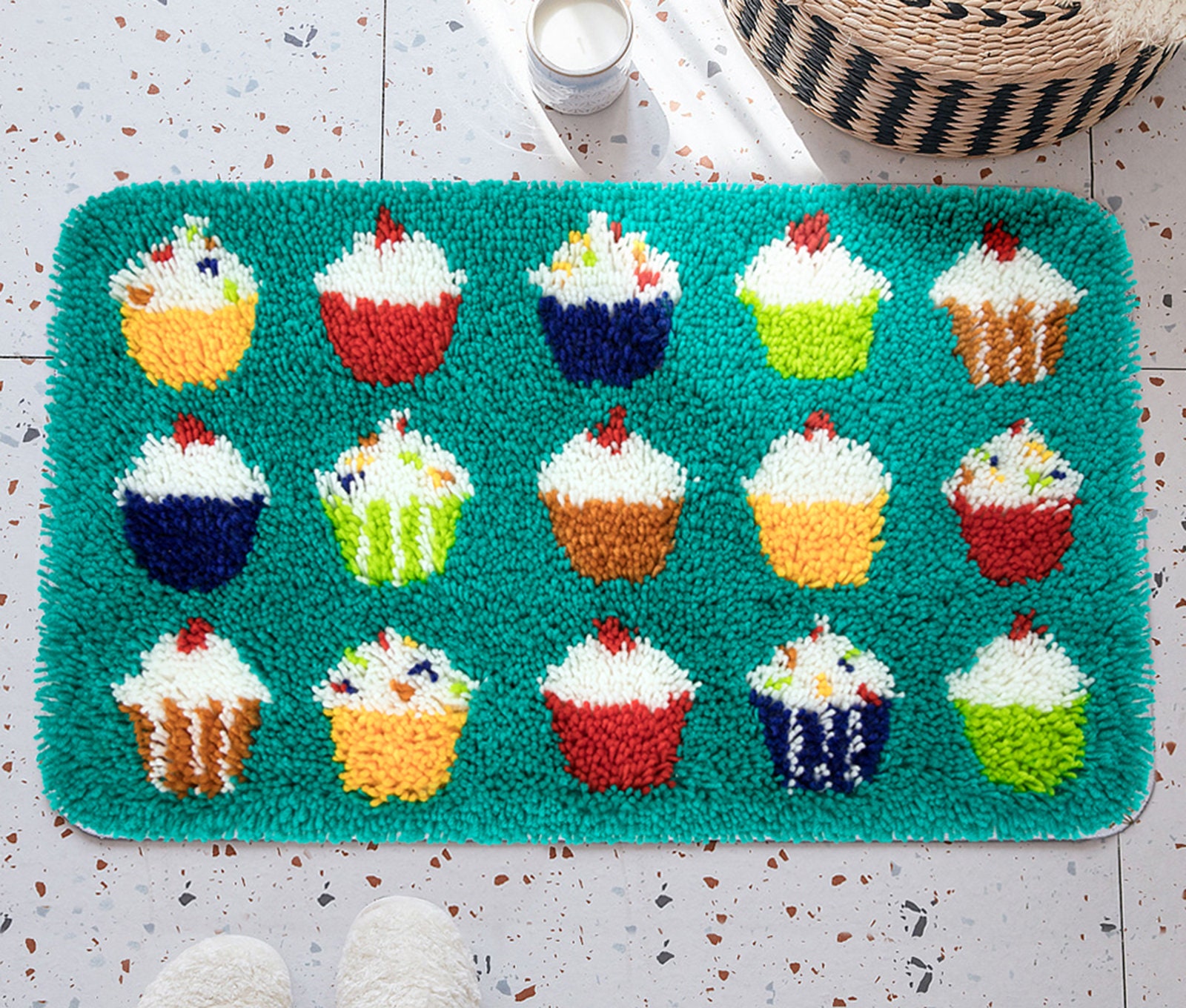 Ice Cream Latch Hook Rug Kits for Adults With Printed Canvas - Etsy UK