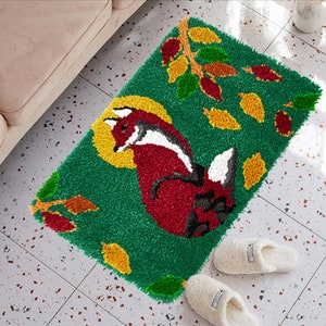 DIY FOX Latch Hook Kits Rug Embroidery Carpet Set Needlework - Etsy