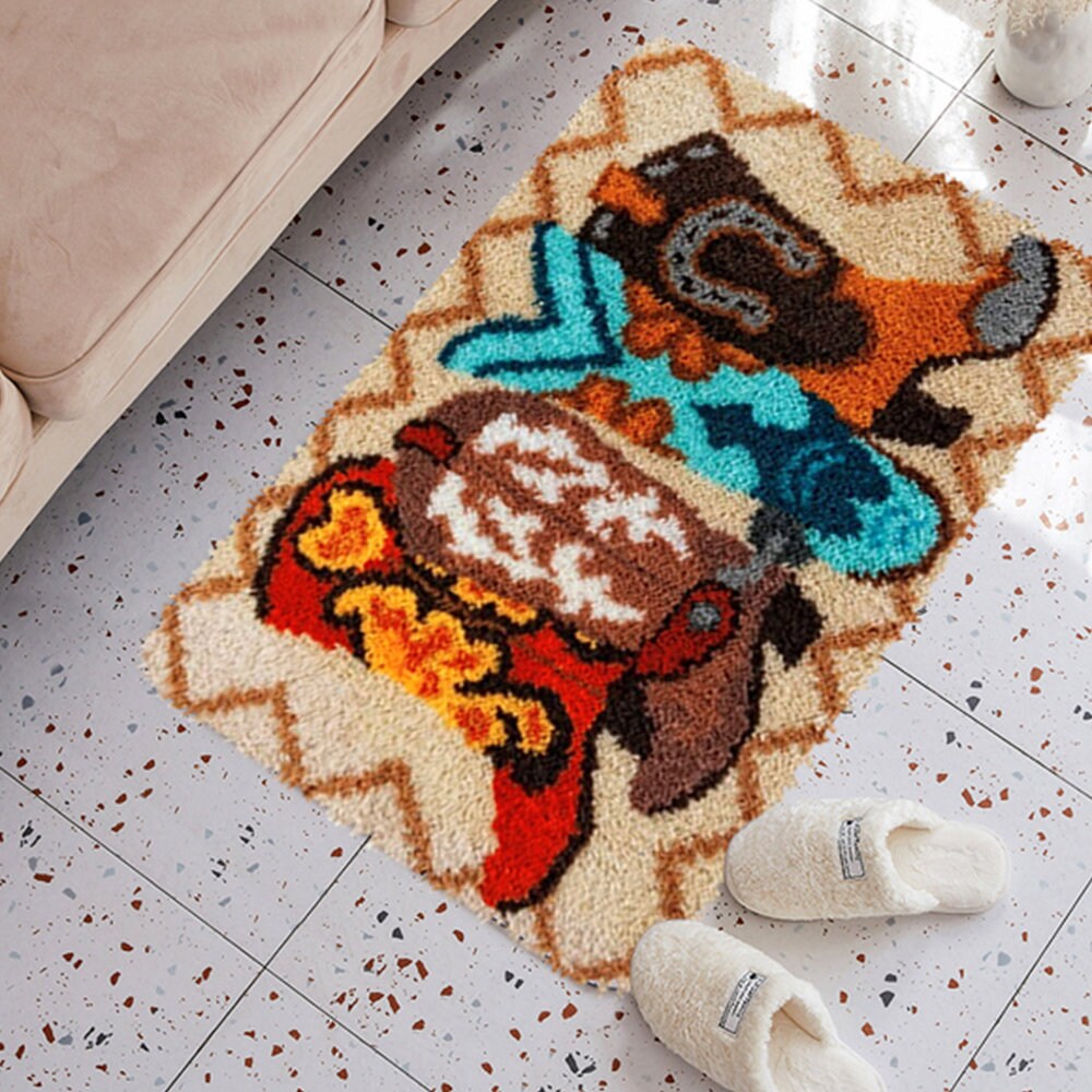 Latch Hook Kit for Kids Beginners DIY Latch Hook Kits Rug - Etsy