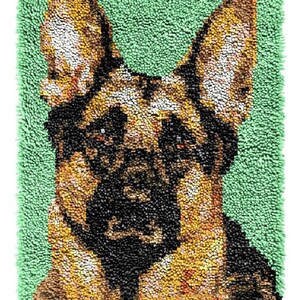 Latch Hook Kits Rug Cute Dogs Cartoons Making Kits for Adults Kids ...