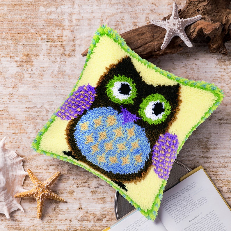 Latch Hook Kits for DIY Throw Pillow Cover Sofa Cushion Cover | Etsy