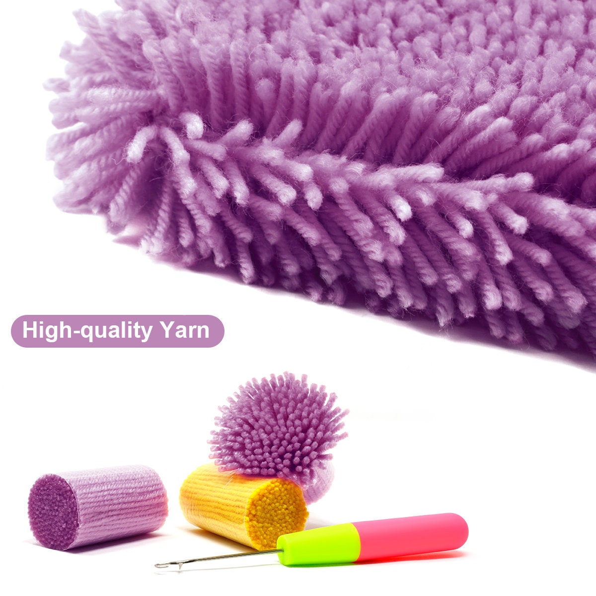 DIY Cute Latch Hook Kits Bag Craft Kits Art Make up Bag - Etsy