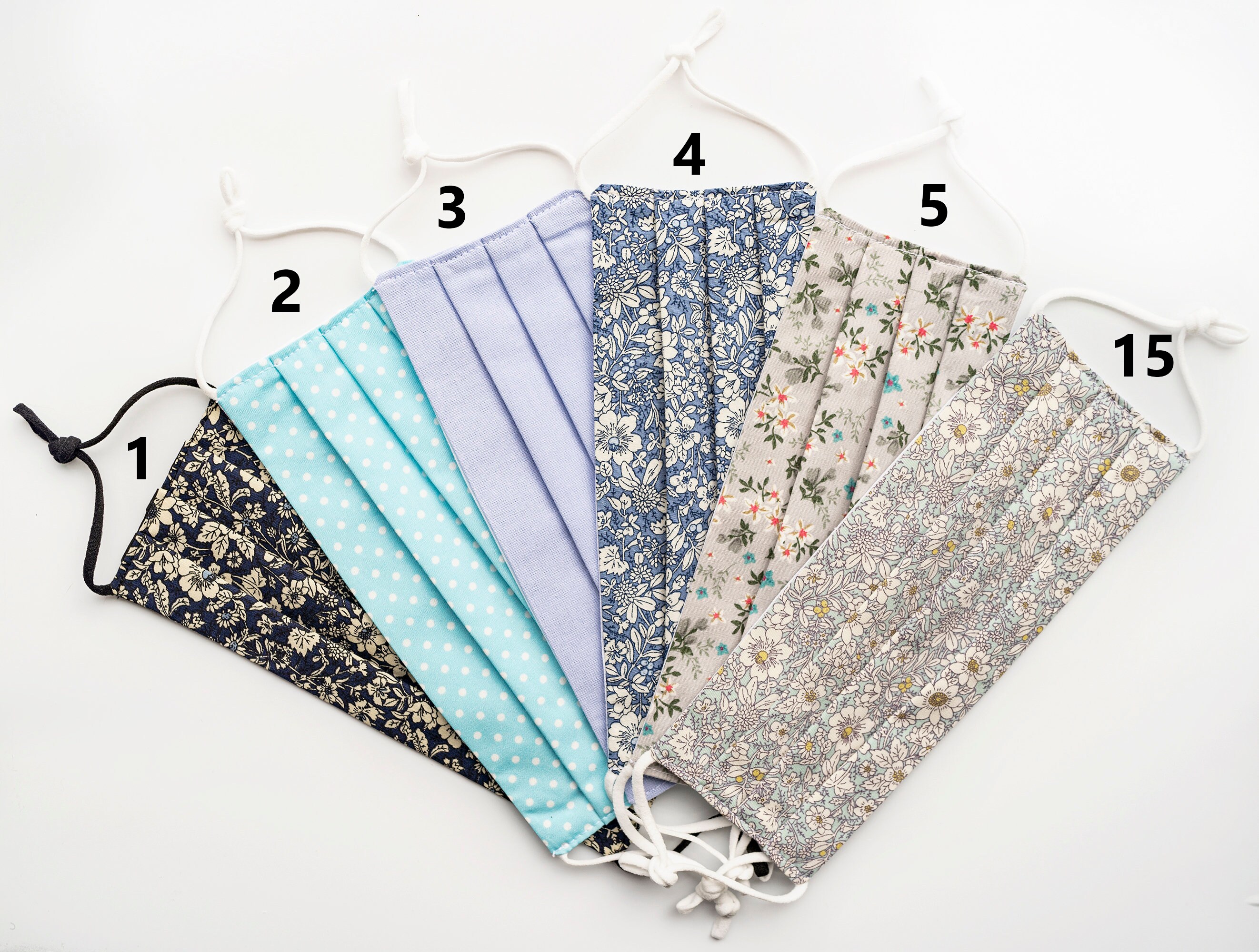 Floral Face Mask Adjustable Washable Reusable 100% Cotton - Etsy