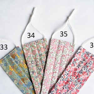 Floral Face Mask Adjustable Washable Reusable 100% Cotton - Etsy