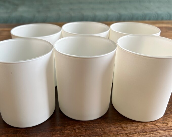 Empty White Matte Glass Candle Jar 20cl, Candle Glass, Candle Making ...