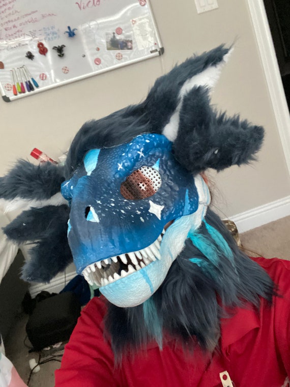 Dino mask commissions furry fursuit furry costume cosplay | Etsy