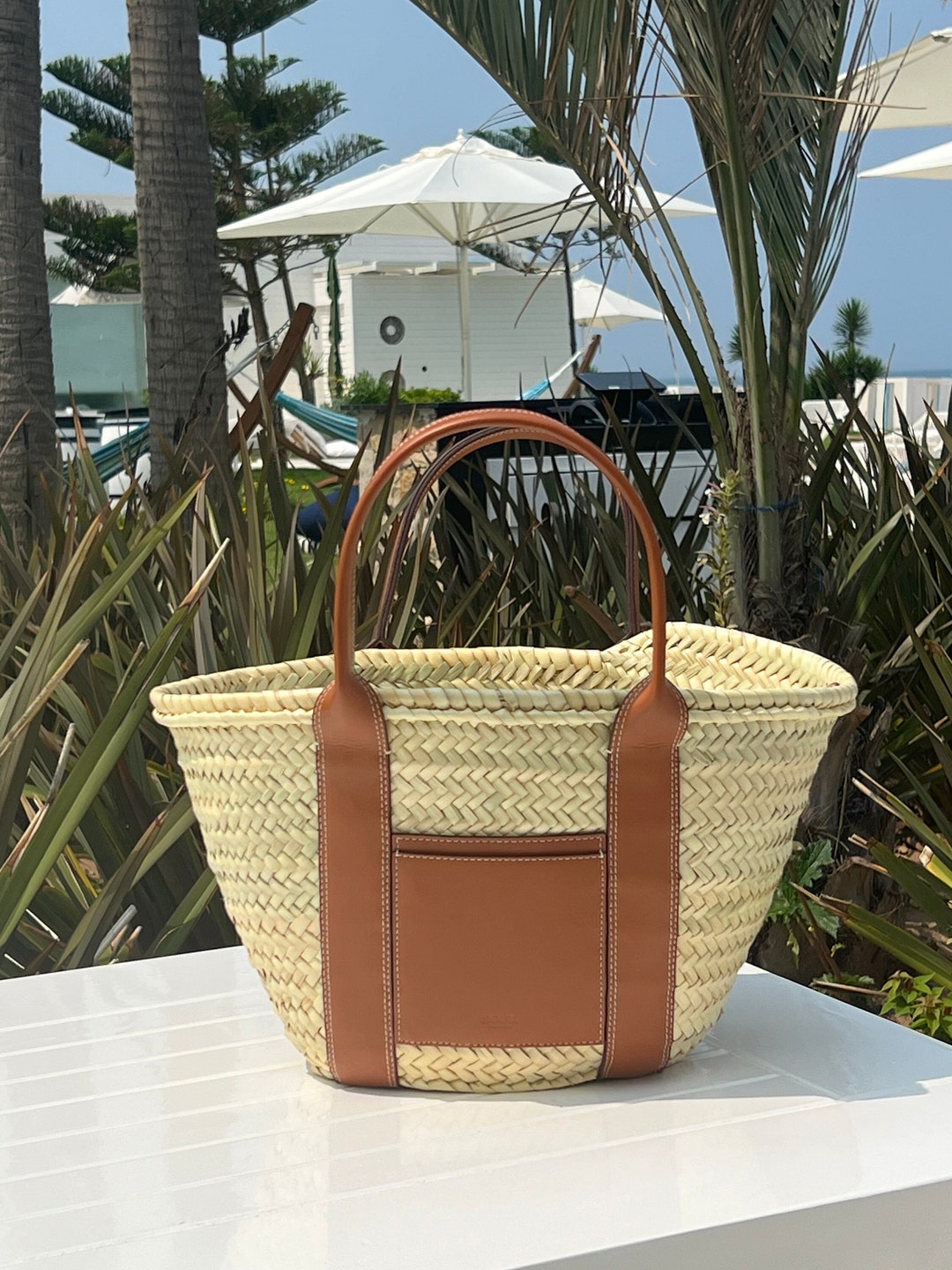 Straw Bag, Straw Basket, Natural Bag, Beach Bag, Handmade Bag, Morocco ...