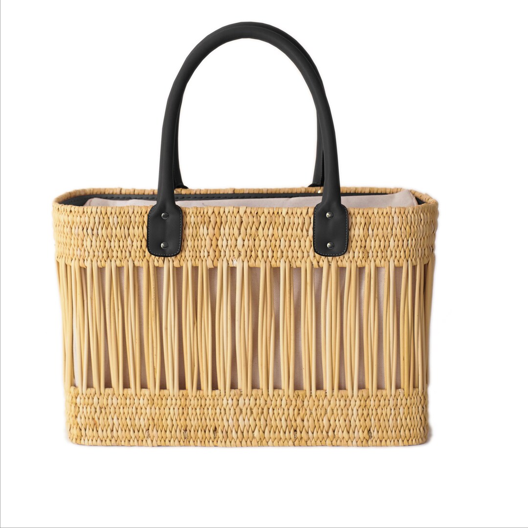 Reed Bag, Reed Basket, Natural Bag, Beach Bag, Handmade Bag, Morocco ...