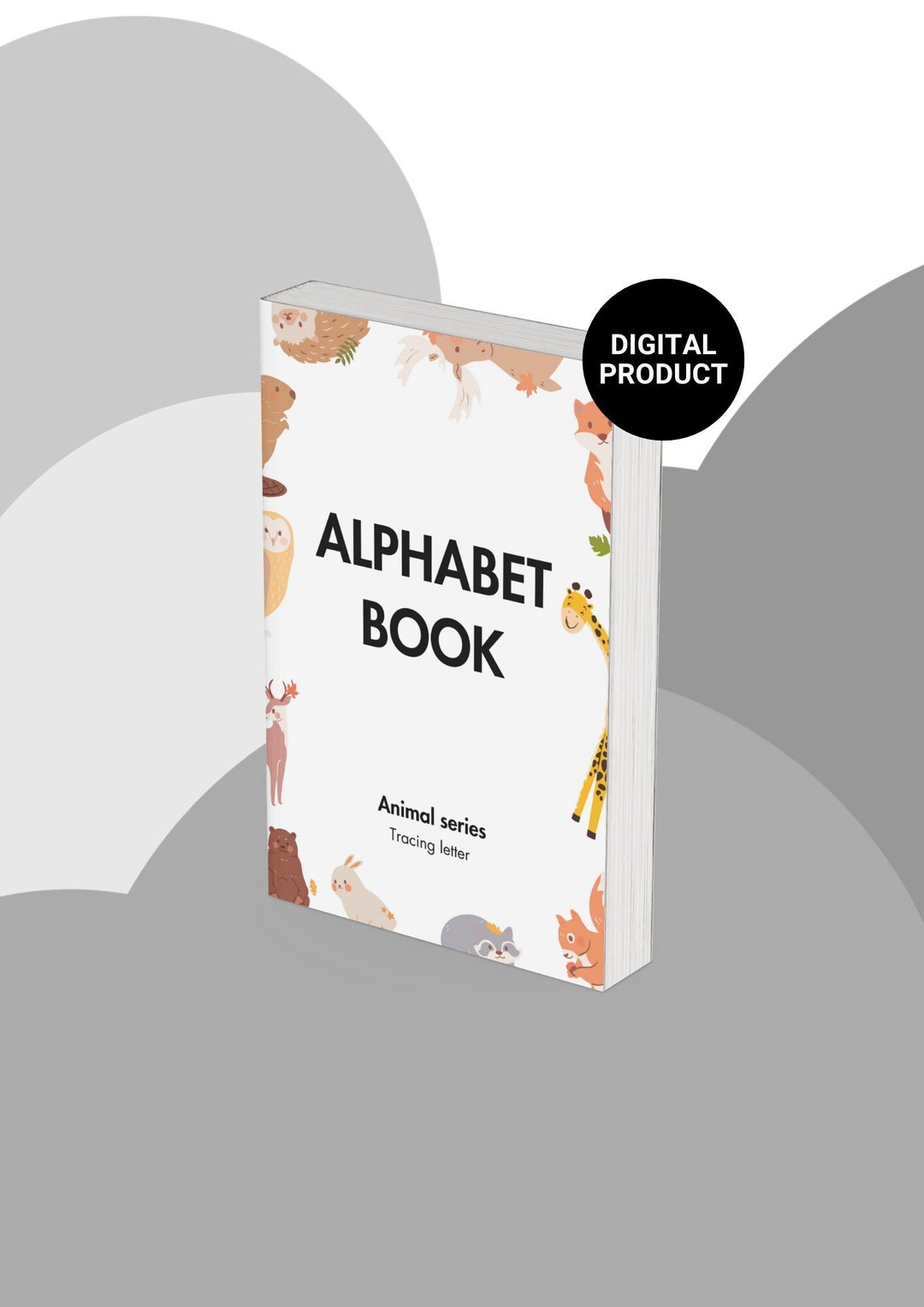 26 Printable Letter Tracing Alphabet, Alphabet Book, Animal by Alphabet ...