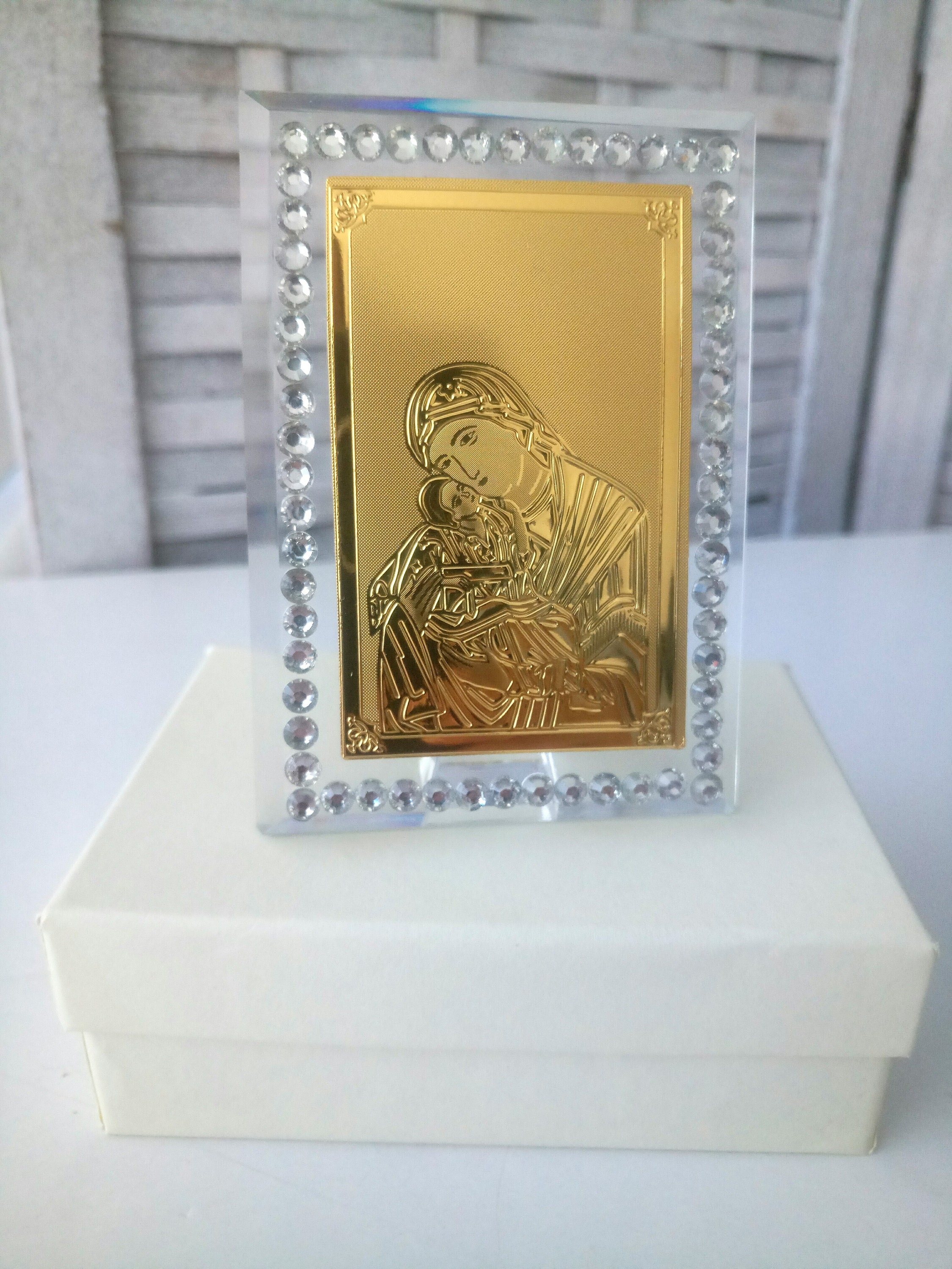 10pcs Glass Icons ,christening Bomboniere,baptism and Wedding Favors ...