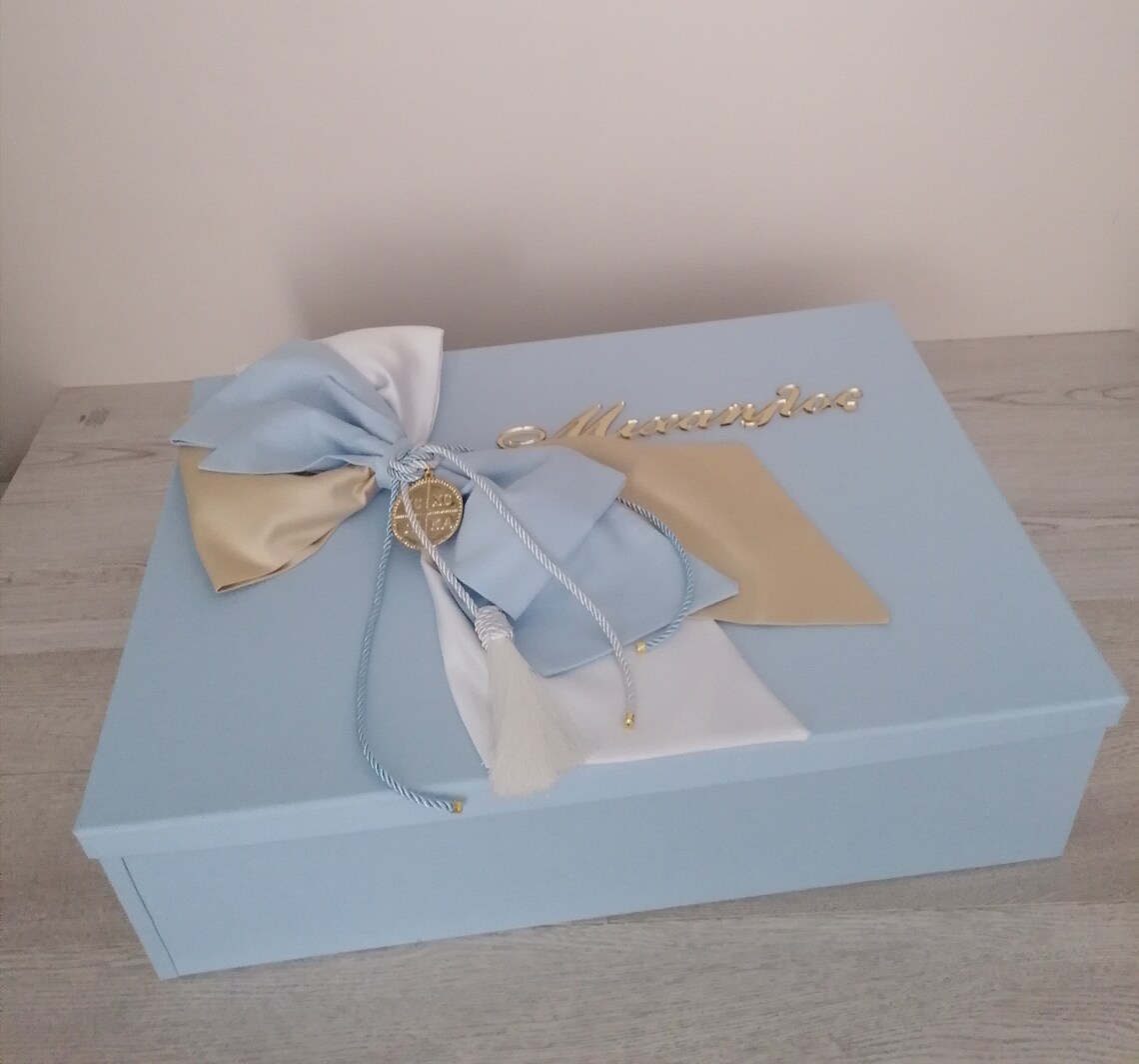 Cristenning Box/baptism Boxs/orthodox Baptism Set /greek - Etsy