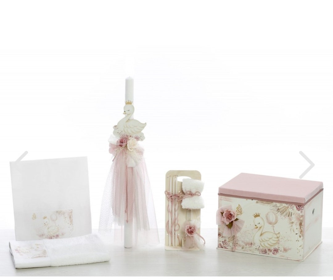 Girl Baptism Set/christening Set/baptism Set/christening Keepsake Box ...