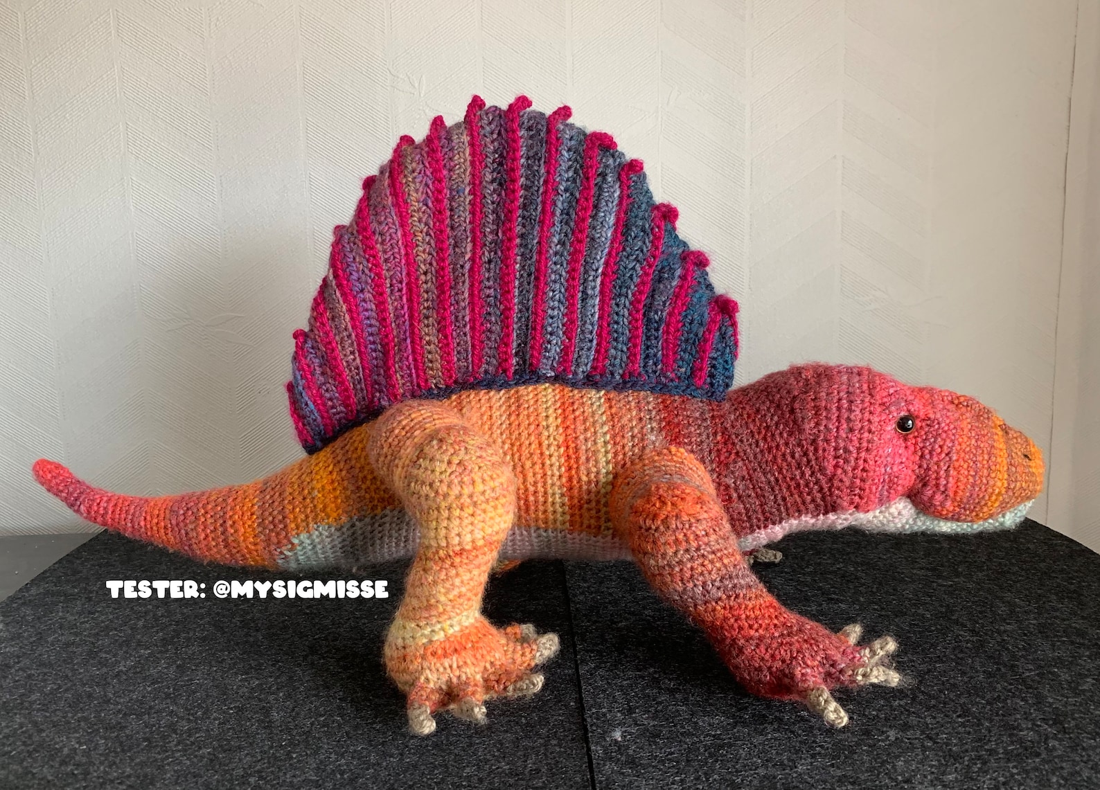PATTERN | Dimetrodon Crochet Plush | Prehistoric Dinosaur Crochet ...