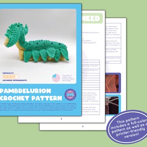 PATTERN Pambdelurion Crochet Plush Cambrian Explosion Creature Gifts ...