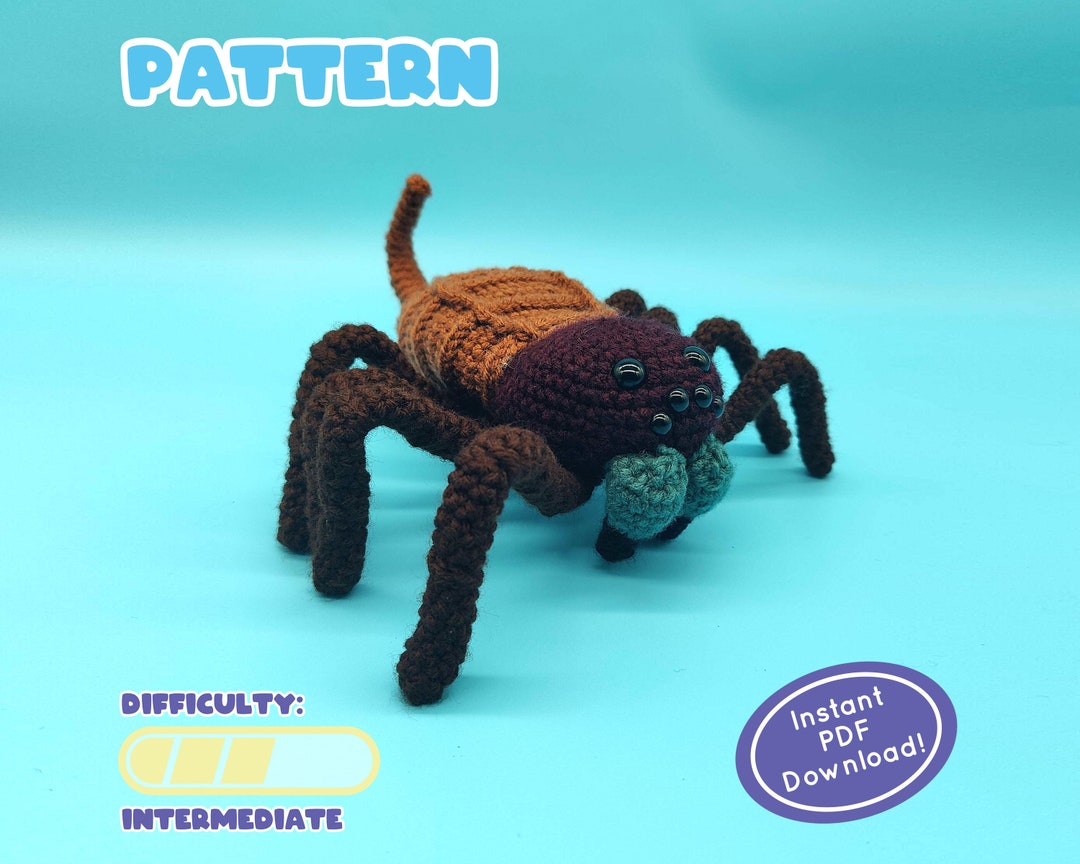 PATTERN | Attercopus Crochet Plush | Prehistoric Spider Ancestor ...