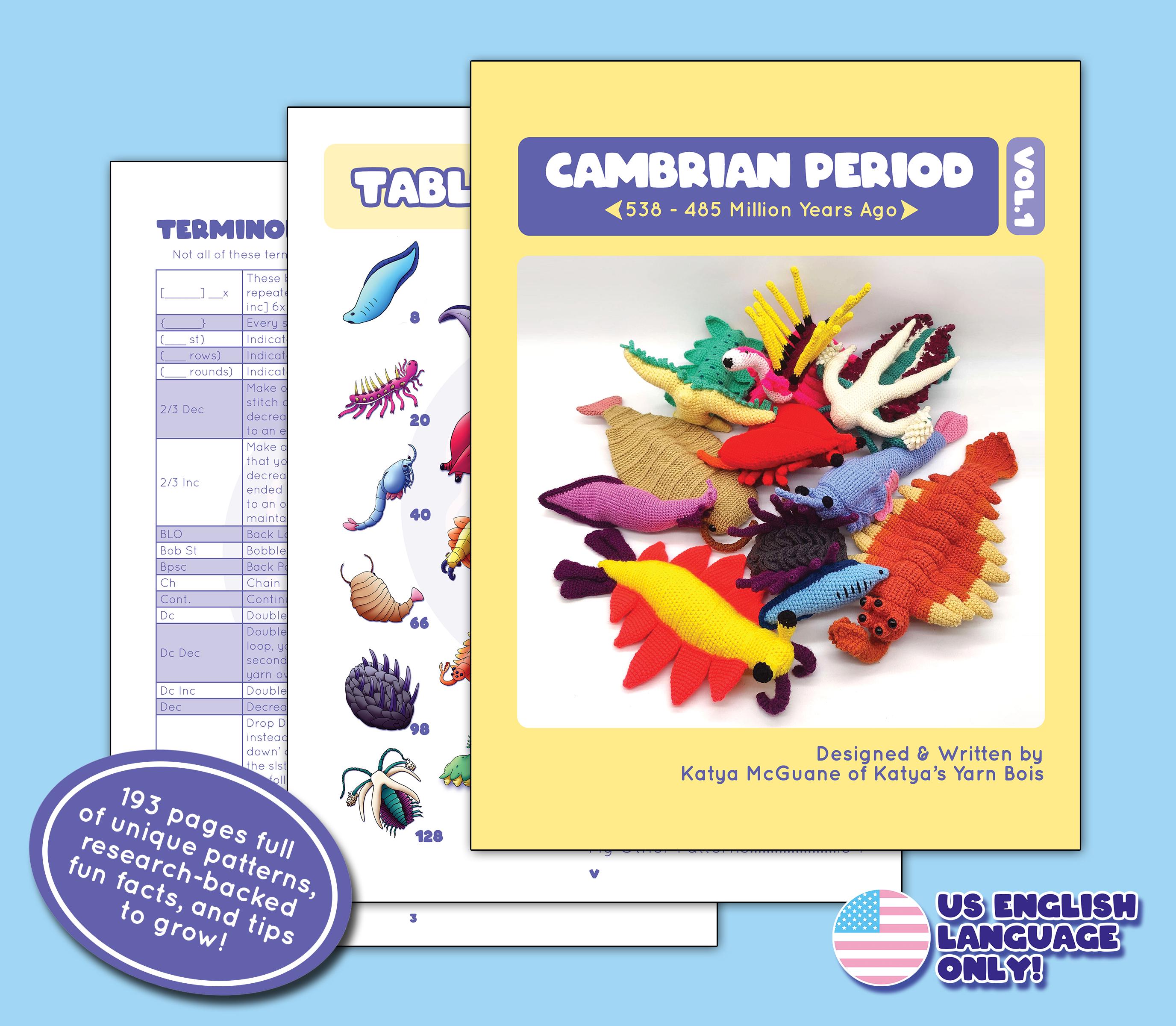 EBOOK | Cambrian Period | 11 Unique Prehistoric Crochet Patterns ...