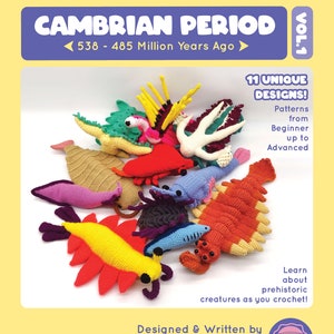 EBOOK | Cambrian Period | 11 Unique Prehistoric Crochet Patterns ...