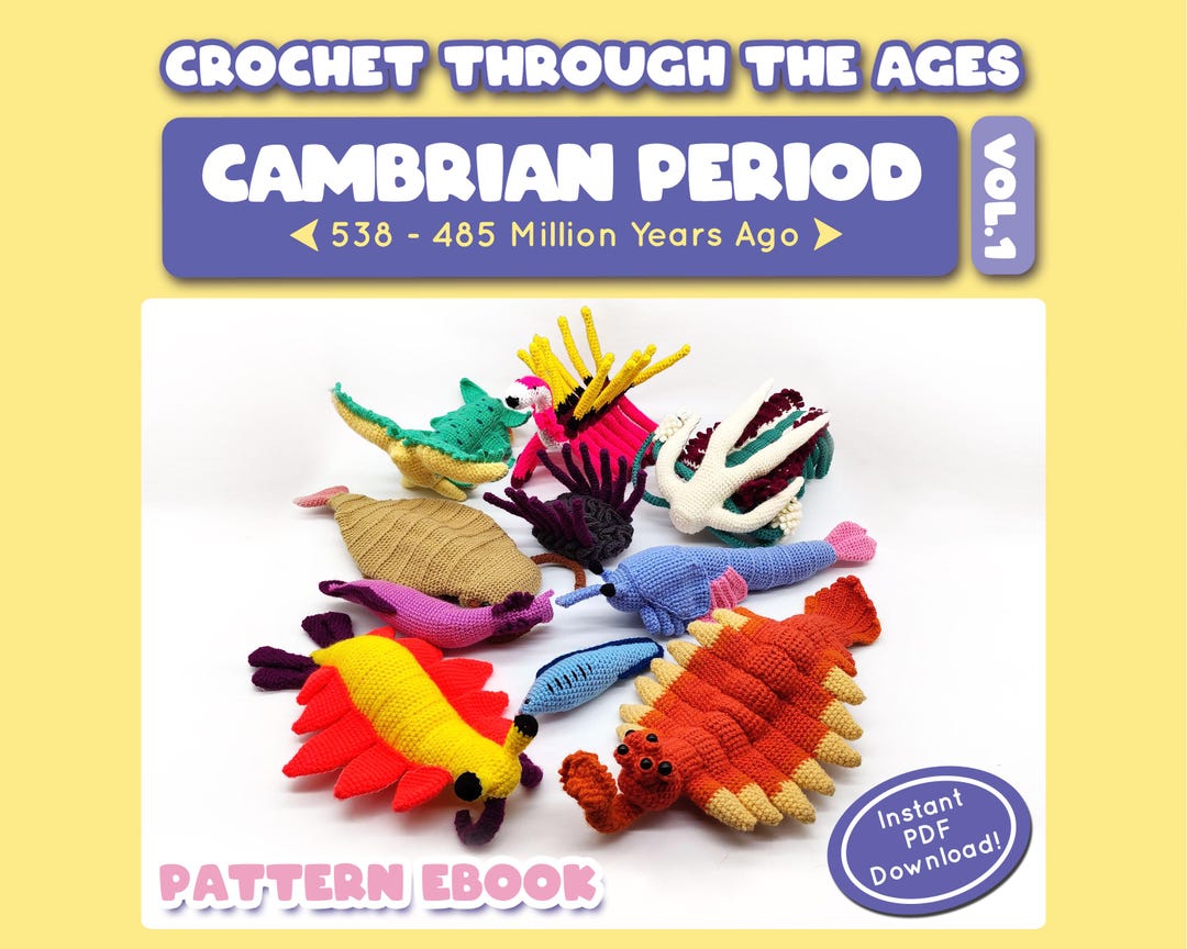 EBOOK | Cambrian Period | 11 Unique Prehistoric Crochet Patterns ...
