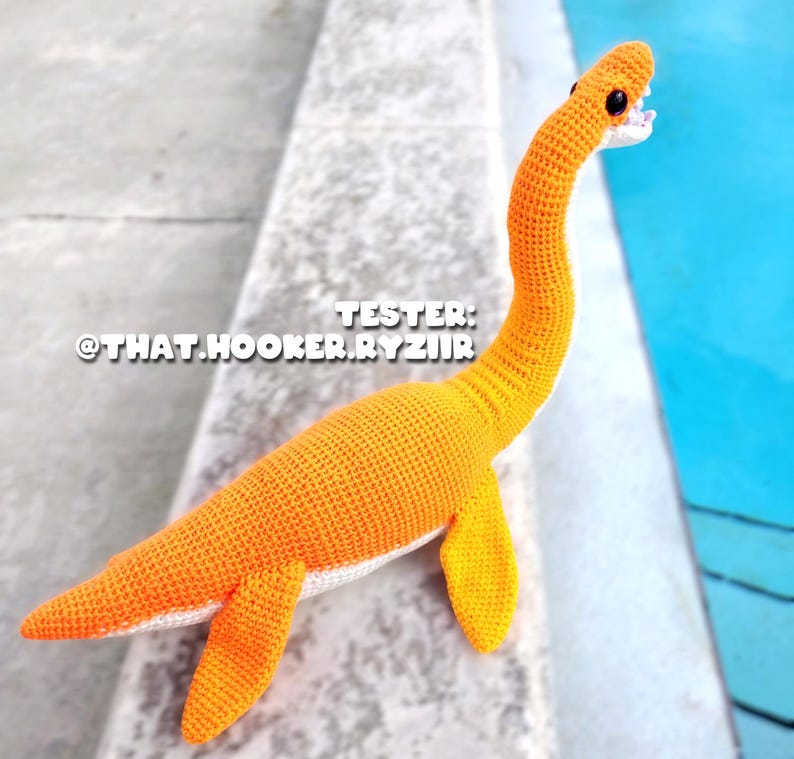 PATTERN | Plesiosaurus Crochet Plush | Jurassic Period Loch Ness ...