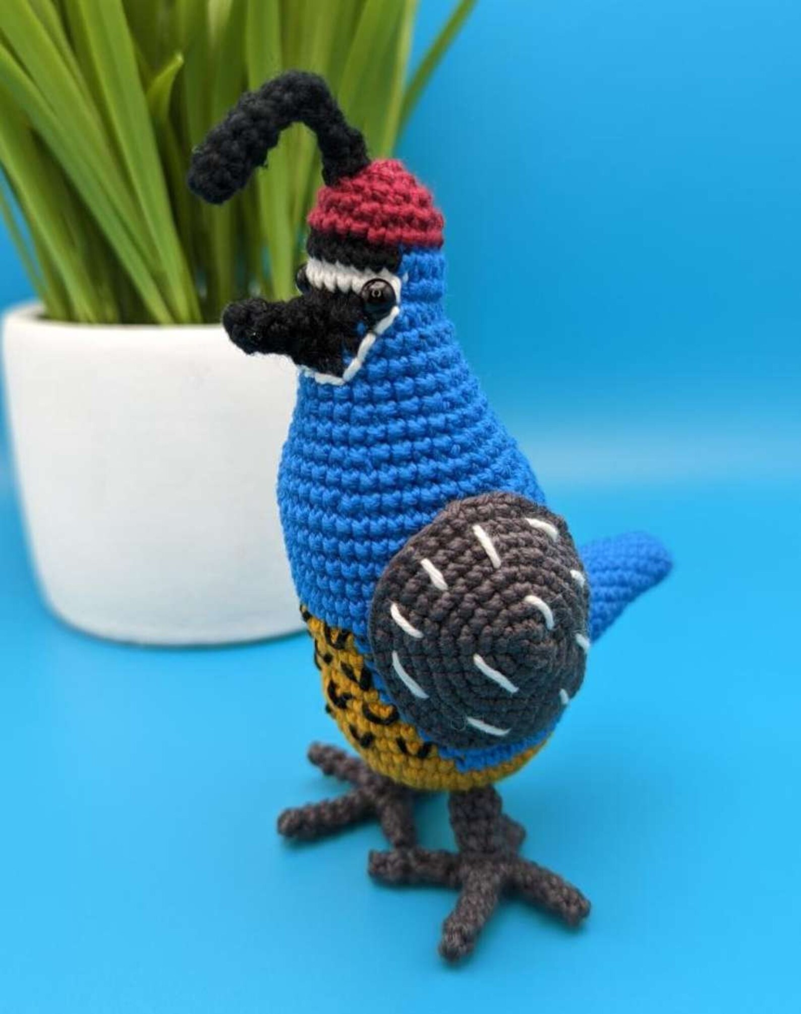PATTERN | California Quail | Native Wildlife | Intermediate Crochet ...