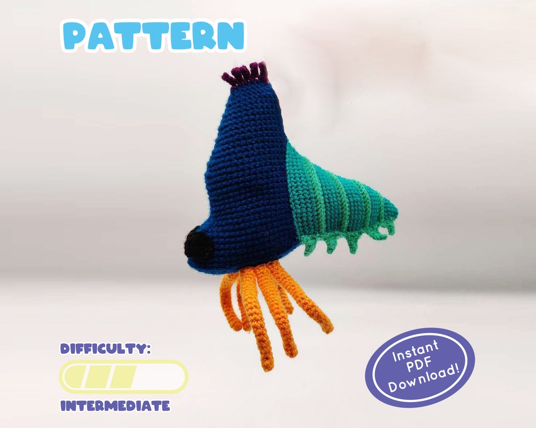 PATTERN | Ainiktozoon Crochet Plush | Unusual Prehistoric Creature ...