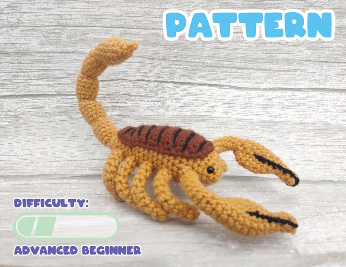 PATTERN Mini Scorpion Crochet Plush - Etsy