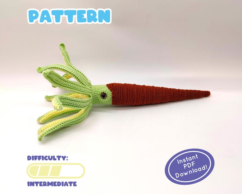 PATTERN | Orthoceras Crochet Plush | Prehistoric Ammonite Nautiloid ...