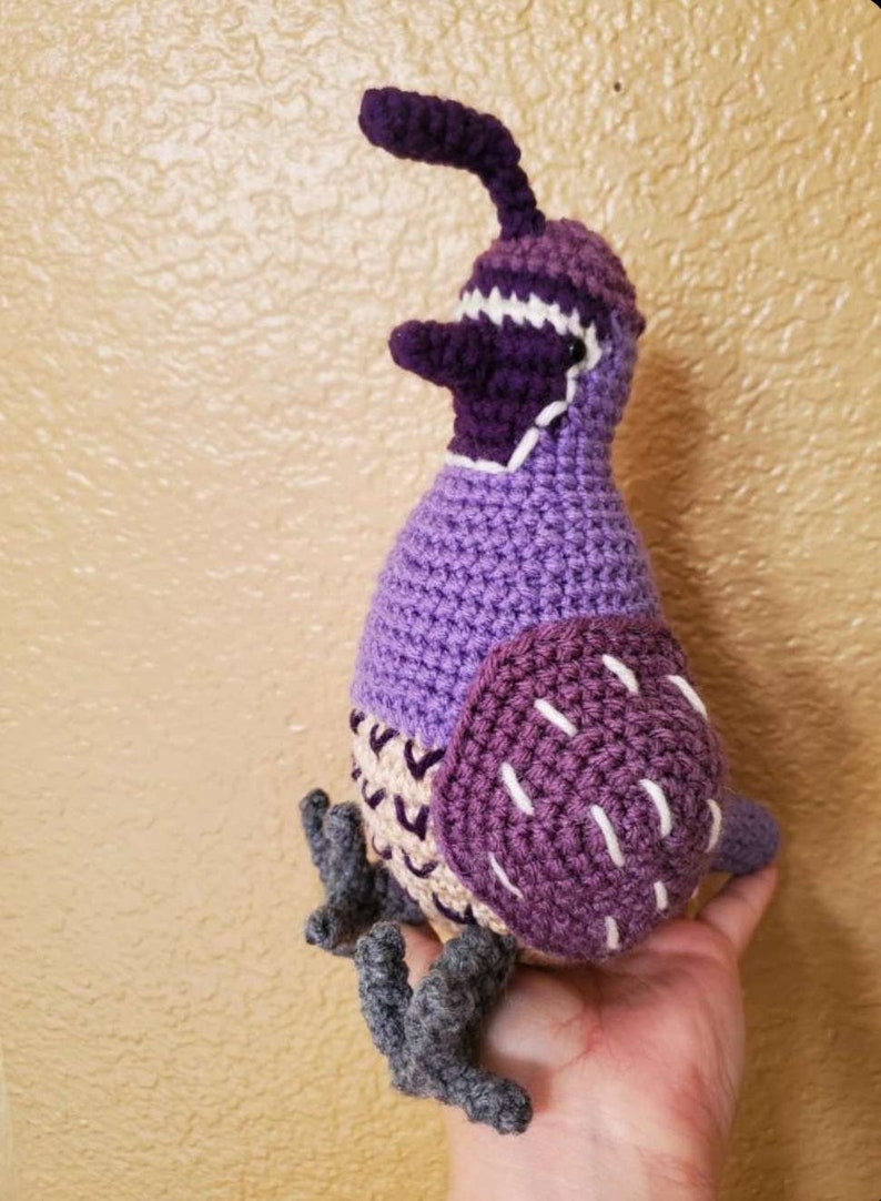 PATTERN | California Quail | Native Wildlife | Intermediate Crochet ...